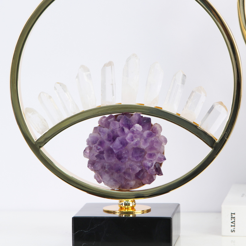 Crystal and Metal Decor