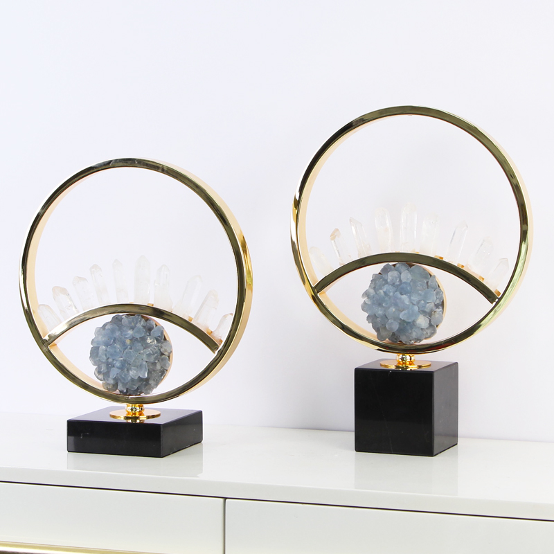 Crystal and Metal Decor